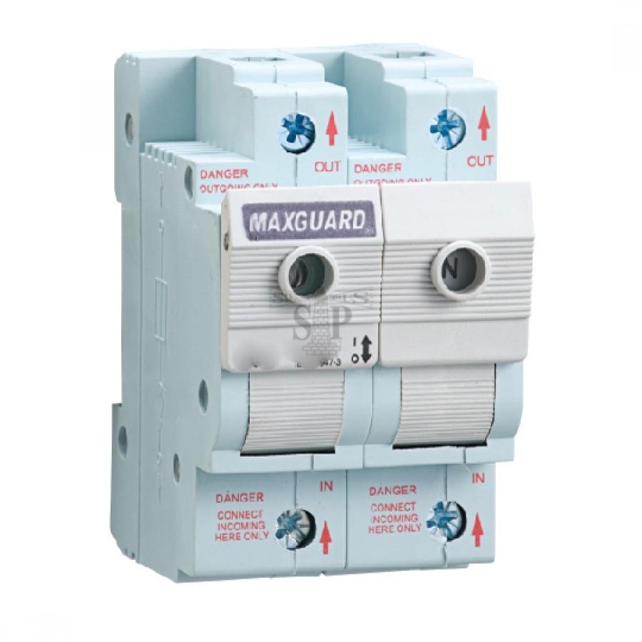 Maxguard 63A 1 Pole + N Switch Fuses