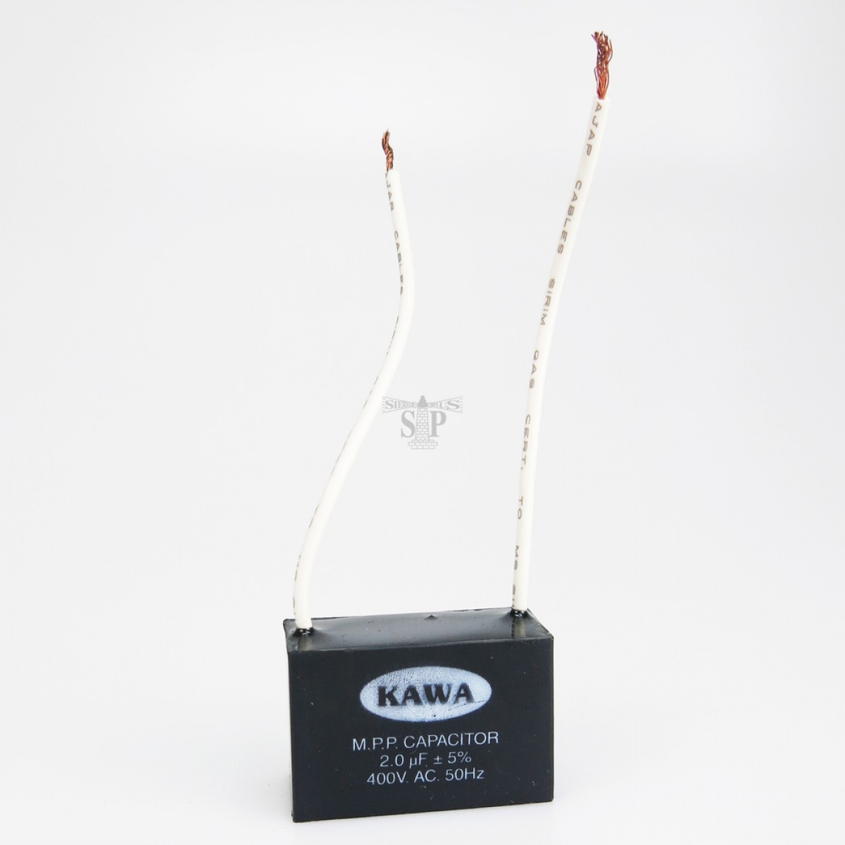 KAWA 400V 1uF~5uF M.P.P. Fan Capacitor Square (Black)