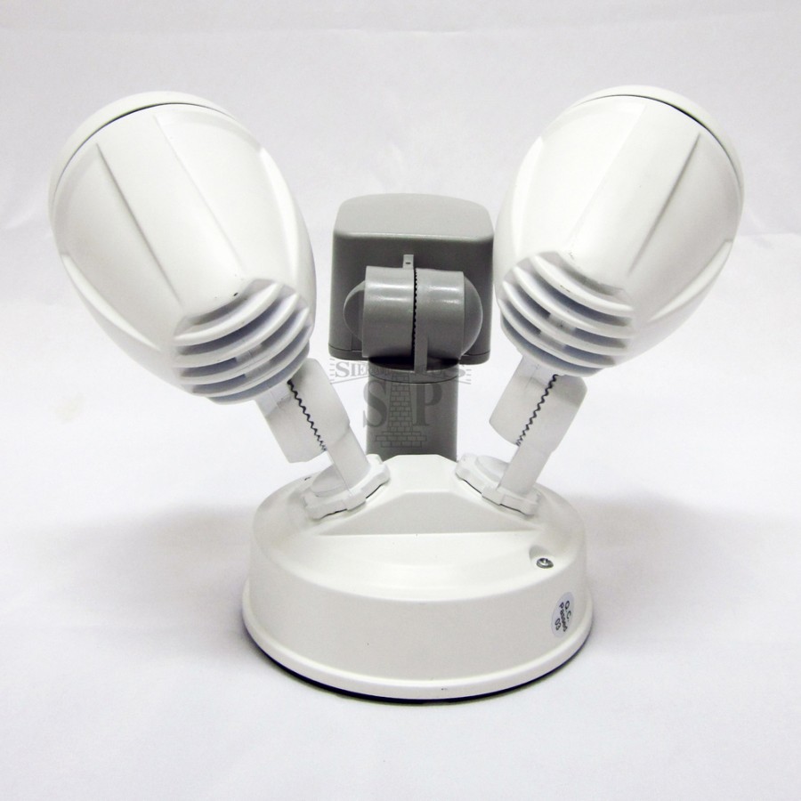 E-TEN 2 x 10W Double Head COB LED Flood Light (White) c/w PIR Motion Sensor