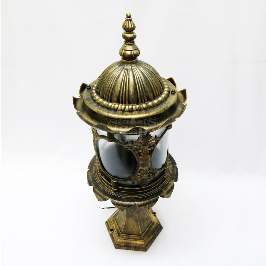 2205 Classic Outdoor Stand Gate Lamp For Pole / Pillar (Antique Gold)