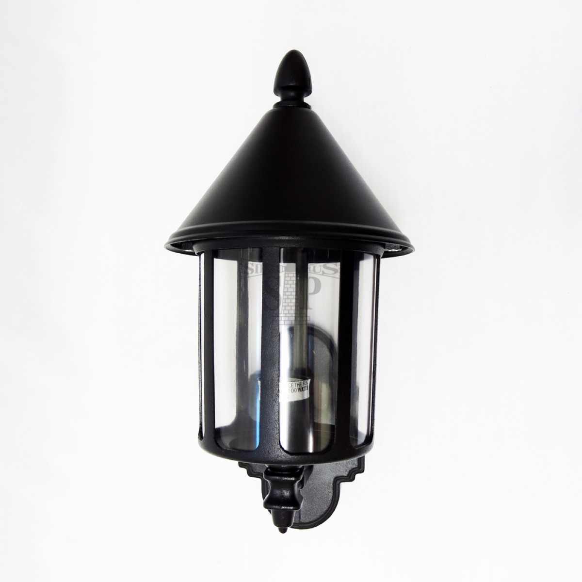 4129 Classic Outdoor Wall Gate Lamp (Black)
