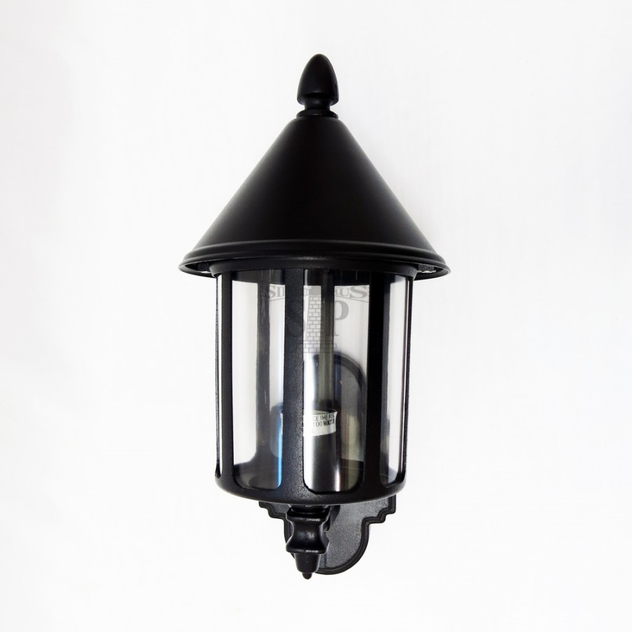 4129 Classic Outdoor Wall Gate Lamp (Black)